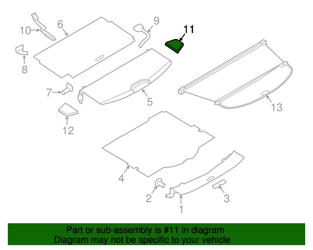 849B6-4BA0A - Side Cover 2014-2020 Nissan Rogue | Nissan Parts ...
