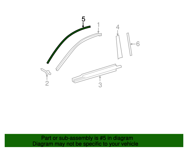 2007-2011 Toyota Camry Stripe 75986-06010 | Toyota Parts Center