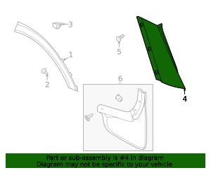 2020 Ford Upper Molding - Driver's Side (LH) LB5Z-78291A09-AA ...