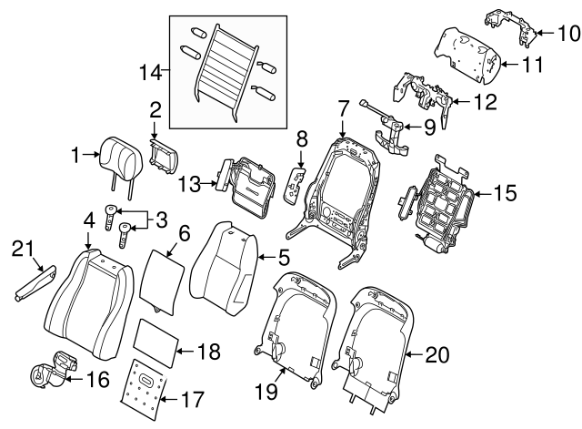 2014-2017 Land Rover Range Rover Sport Blower Assembly LR056638 ...
