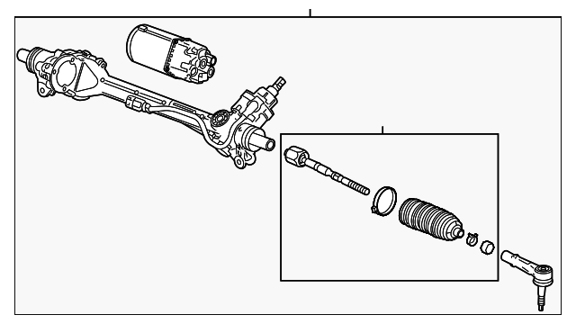 Electric Belt Drive Rack and Pinion Steering Gear 85108991 ...