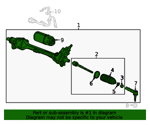 Electric Belt Drive Rack and Pinion Steering Gear 85108991 ...