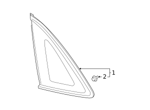 2020-2024 Ford Escape Quarter Glass LJ6Z-7829711-H | FairwayFordParts.net