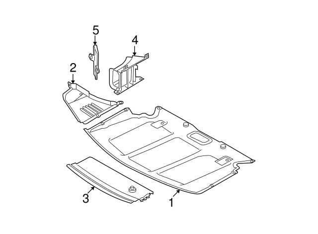 51717200846 - 2008-2010 BMW Front Deflector (51-71-7-200-846) | BMW of ...