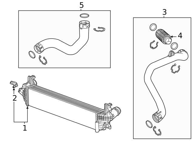 2020-2023 GM Turbocharger Intercooler Hose 84157175 | TascaParts.com