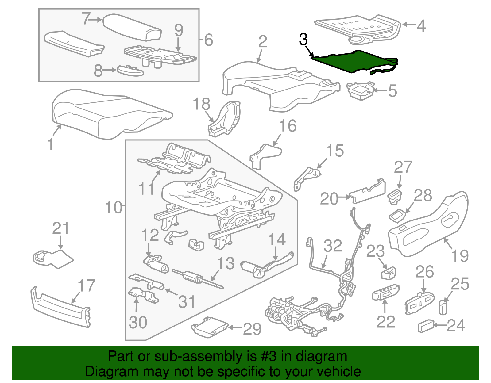 22950589 - OEM GM Seat Cushion Htr | GMPartsCenter.net | GM Parts Center