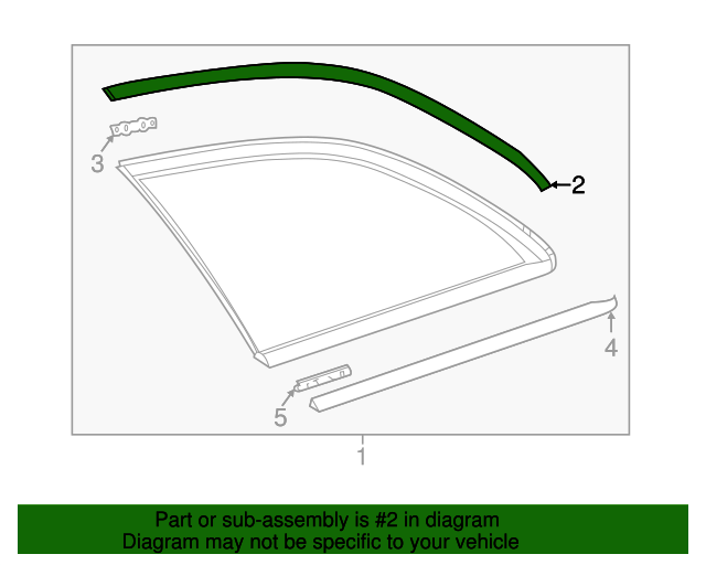 213-670-03-00 - Upper Molding 2017-2023 Mercedes-Benz | AutoNationParts.com
