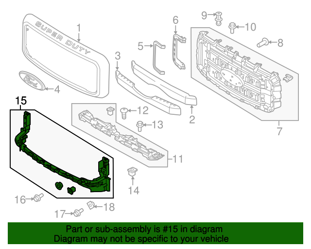 2011-2016 Ford Lower Mount BC3Z-17A792-B | Ford Parts Direct
