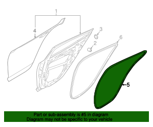 2018-2021 Kia Stinger Weather-Strip On Body - Driver's Side (LH) 83110 ...