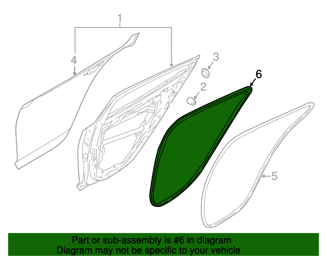 83130-J5000 - Door Weather-Strip 2018-2023 Kia Stinger | Kia.Parts Store