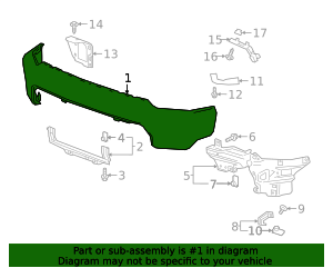 2020-2023 Chevrolet Front Bumper Impact Bar 84603326 GM | GMPartsDirect.com