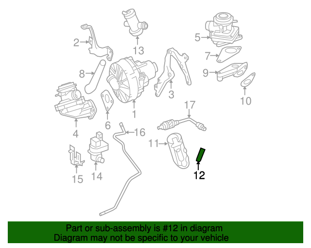 2006-2011 Mercedes-Benz Vapor Canister Line 211-476-77-26 | MB OEM Parts
