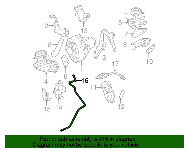 211-471-27-15 - Breather Tube 2006-2009 Mercedes-Benz | Mercedes-Benz ...