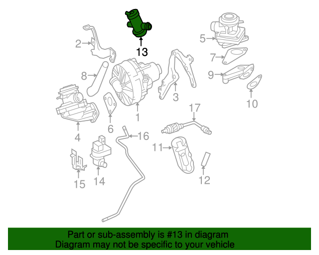 000-470-71-93 - Vapor Canister Purge Solenoid For 2001-2012 Mercedes ...