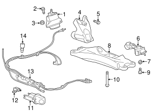 2013-2019 Cadillac ATS Motor Mount - 23274000 | TascaParts.com