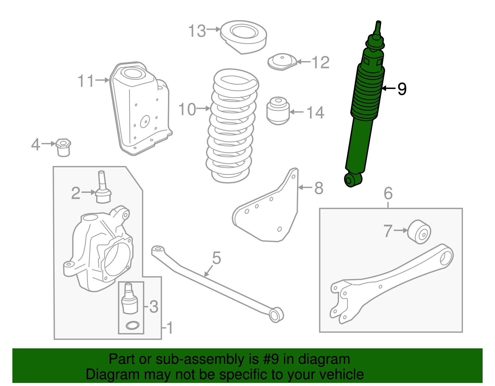 2020-2022 Ford Shock Absorber Assembly LC3Z-18124-C | Ford OEM Parts Outlet