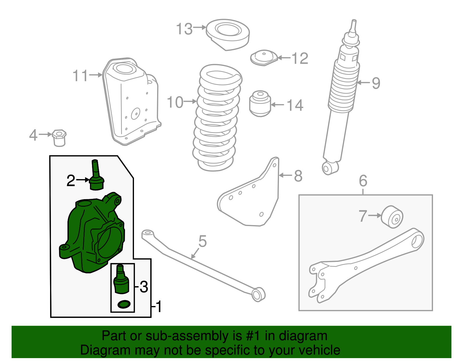 MEF-382 - Motorcraft™ Steering Knuckle 2017-2022 Ford | Ford Parts ...