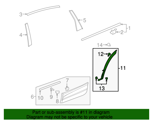 75390-TLA-A01 - Wheel Opening Molding 2017-2022 Honda CR-V | Honda ...