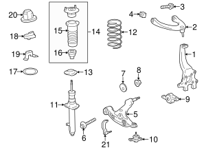 2006-2022 Lexus Lower Control Arm 48640-30300 | OEM Parts Online