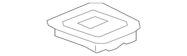 2017-2018 Cadillac CT6 Jet Black Rear Compartment Floor Stowage ...