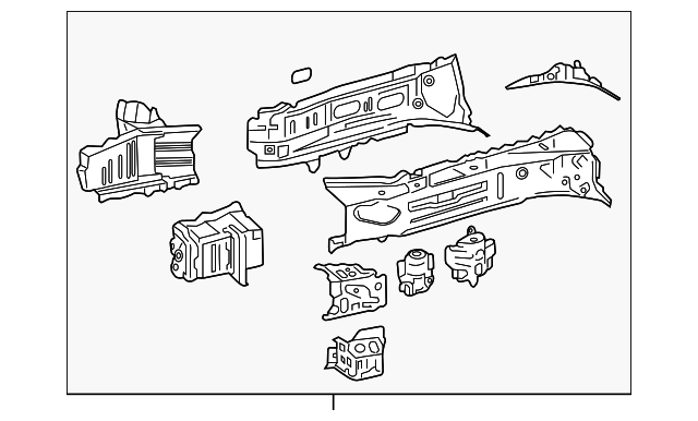 2019-2023 Toyota Side Member Assembly 57027-0R900 | Toyota Parts Center