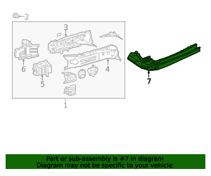 57017-0R020 - Rear Rail - 2019-2023 Toyota | OEM Parts To You