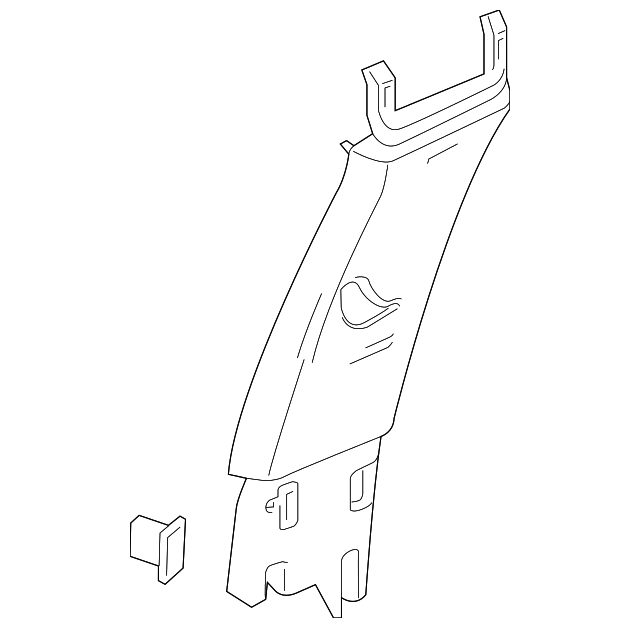 2017-2019 GMC Acadia Upper Center Pillar Trim 84395022 GM ...