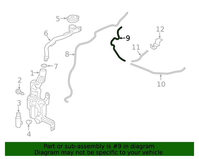 76835-TA5-A01 - Tube (4X7X780) - 2008-2020 Honda | Genuine Honda Parts