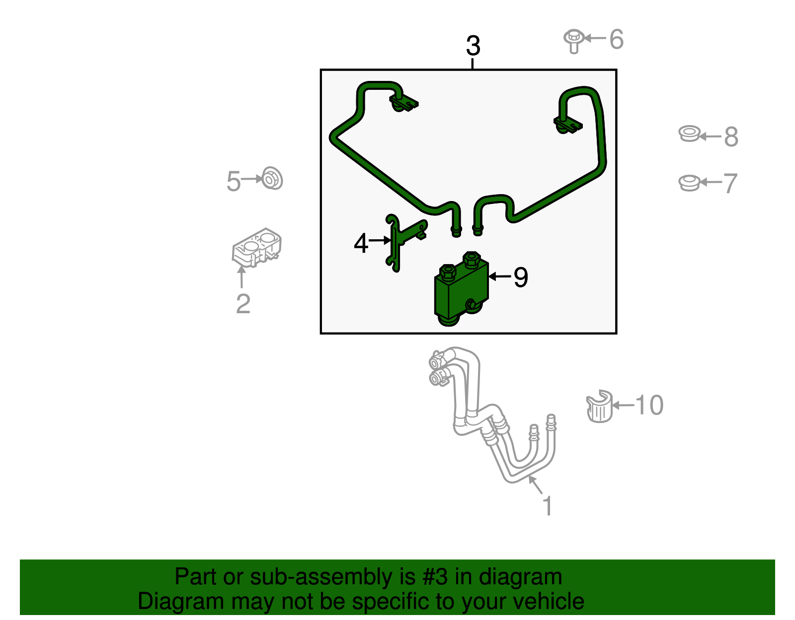 AA5Z-7R081-A - Tube Assembly 2010-2019 Ford | Big 3 Auto Parts