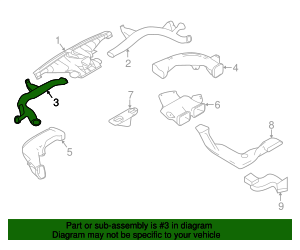 2018-2024 Nissan LEAF Defroster Duct 27810-5SA0A | Temecula Nissan Parts
