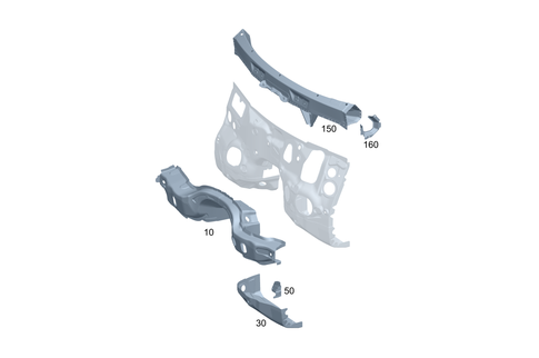 Firewall and Connecting Parts for 2026 Mercedes-Benz GLC350e | Mercedes ...