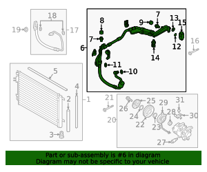 2020-2022 Hyundai Accent Hose & Tube Assembly 97775-H9200 | OEM Parts ...
