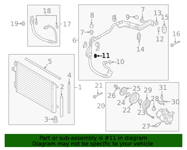 2018-2022 Hyundai Hose & Tube Assembly O-Ring 976A3-H9000 | OEM Parts ...