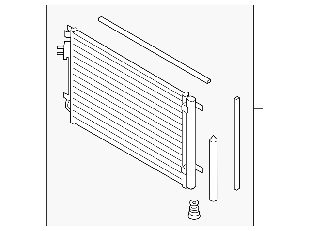 97606-H9100 - Condenser 2018-2022 Hyundai Accent | Group 1 Auto Parts