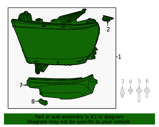 68533275AB - Headlamp - 2019-2023 Ram 1500 | Mopar Parts Canada
