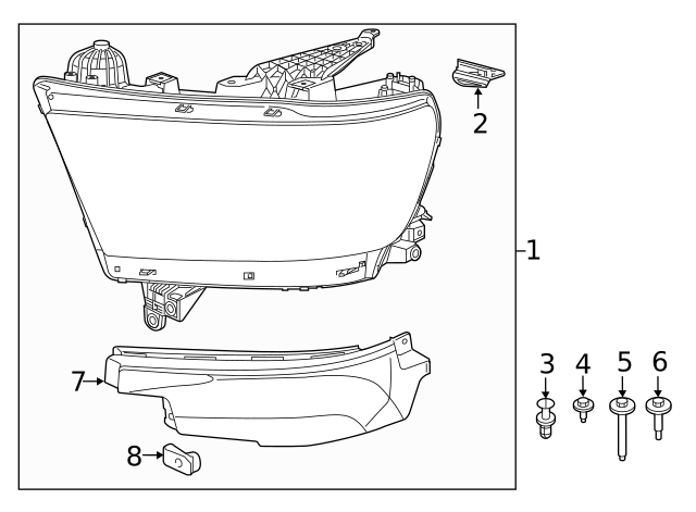 2007-2020 Mopar Headlamp Assembly Retainer 5160260AA | Mopar Parts Canada