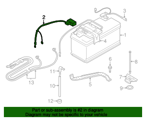 61-12-9-217-031 - Positive Cable - 2006-2015 BMW | BMWPartsHub