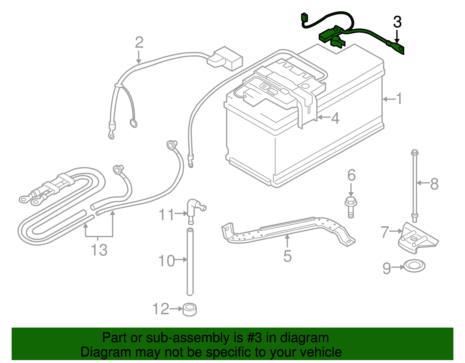 Genuine BMW 61-12-7-616-200 | Negative Battery Cable with IBS | FREE ...