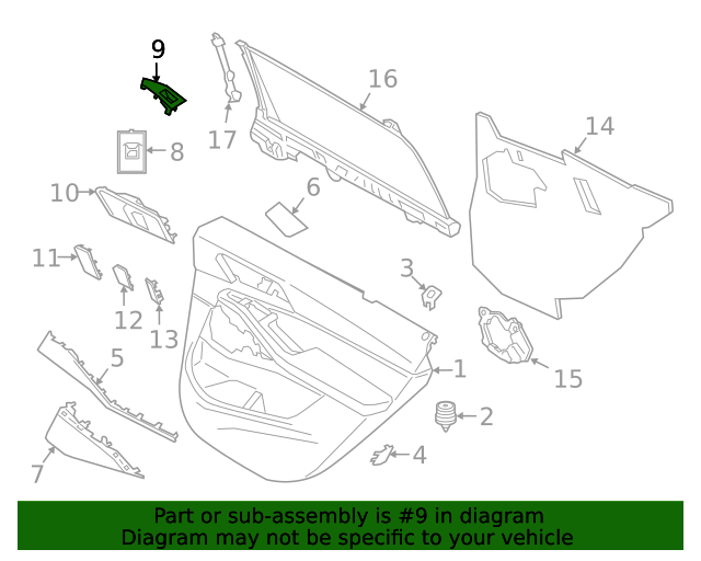 Genuine BMW 51-42-7-951-221 | Switch Bezel | FREE Shipping on Most ...