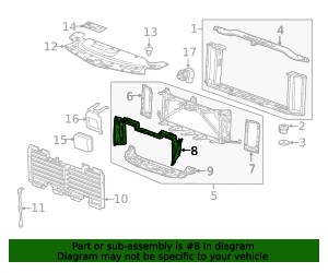 23497749 - Upper Shield - 2015-2020 GM | Findlay Auto Parts