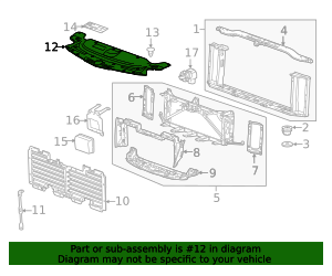 2017-2020 Cadillac Front Compartment Front Sight Shield 84163662 ...