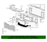 2015-2020 Cadillac Front Bumper Shutter 23497750 GM | GMPartsDirect.com