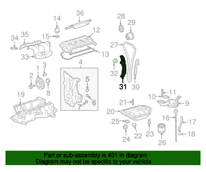 13559-21031 - Chain Guide - 2000-2019 Toyota | Conicelli Toyota of ...