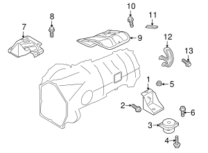 N-107-281-01 - Trans Mount Bolt 2008-2015 Audi R8 | Audi OEM Parts