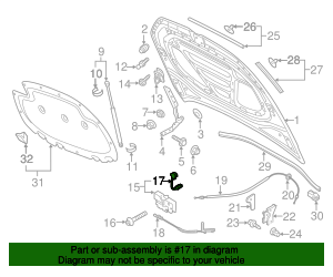 2015-2024 Volkswagen Hood Contact Switch 5G0-953-236 | AutoNation Parts