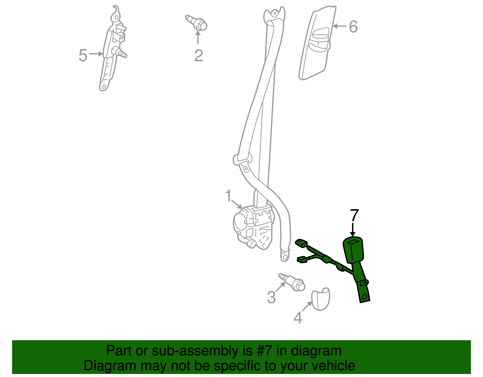 2010-2023 Lexus GX460 Buckle End 73240-60460-A0 | Retail Performance ...