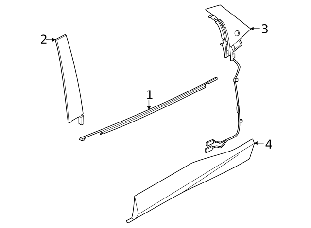 2021-2023 Ford Mustang Mach-E Rear Applique lj8z58255a35ac | TascaParts.com