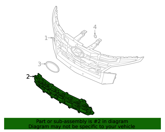 86531-K5000 - Lower Grille - 2022-2023 Hyundai Santa Cruz | Joseph ...