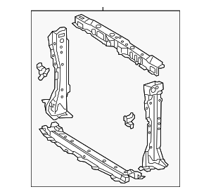 53210-52919 - Radiator Support - 2018-2019 Toyota Prius C | OEM Genuine ...