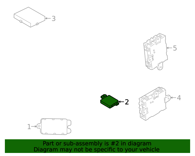 Genuine Control Module for 2020-2023 Land Rover Range Rover Evoque ...